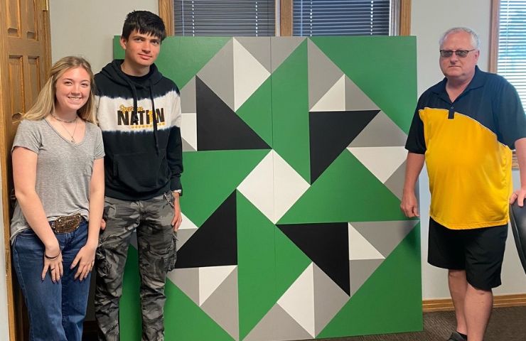Barn Quilt at CBK El Dorado Branch - Citizens Bank of Kansas